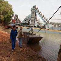 China Diesel Bucket Chain Dredger 6-14m Dredging Depth for Gold / Diamond Mining for sale