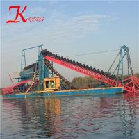 China Gold Gravity Chain Bucket Dredger with 12m Dredging Depth 10/8 Inch Pump for sale