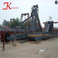 China Gold Gravity Chain Bucket Dredger with 12m Dredging Depth 10/8 Inch Pump for sale