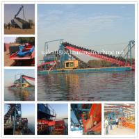 China Diesel Gold Bucket Dredger 8/3 Inch Pump 15m Dredging Depth Mining Machine for sale