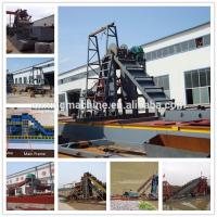 China Diesel Gold Bucket Dredger 8/3 Inch Pump 15m Dredging Depth Mining Machine for sale