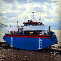 China 194KW Cummins Engine Amphibious Dredger with 6.5m Dredging Depth for sale