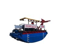 China Marine Steel Amphibious Weed Harvester 11m x 3.3m x 3.1m Hydraulic Track Drive for sale