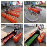 China Diesel Powered Mini Gold Dredger 3-5 Inch Cutter Suction with Screw Wheeled Sand Washer for sale