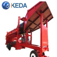 China Small Scale Mini Portable Gold Trommel Wash Plant 1-5 tph 380V Siphon Mobile Gold Recovery for sale