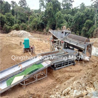 China Modular Gold Trommel Wash Plant 10-30tph High Recovery 95% for Gold Mining for sale