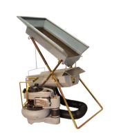 China Portable Gold Dry Washer 1-3t/h PVC Tube Dry Concentrator Gravity Separator for Alluvial Gold Mining for sale