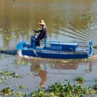 China 12V Electric Mini Water Weed Harvester Boat 1.5m Cutting Width 39kw Hydraulic Driven for River Lake for sale