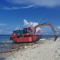 China Amphibious Excavator 5000kg Weight 0.8m³ Bucket Capacity for Swamp and Shallow Water Operations for sale
