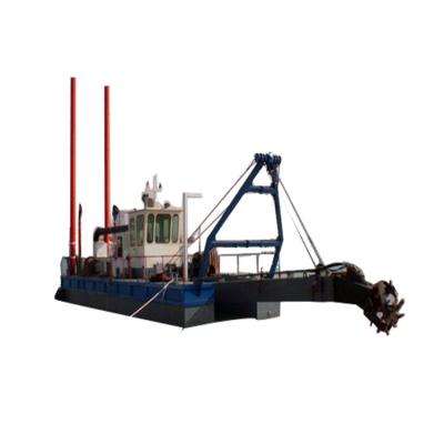 China Small Sand Dredging Cutter Suction Dredger 12 Inch with Submersible Pump and Hydraulic Head for sale