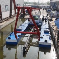 China Small Sand Dredging Cutter Suction Dredger 12 Inch with Submersible Pump and Hydraulic Head for sale