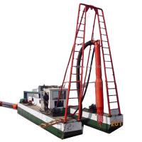 China Diesel Cutter Suction Dredger 130Kw with Trailing Suction Hopper for sale