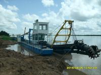 China Diesel Cutter Suction Dredger 500m3/h Capacity 12m Dredging Depth 65000kg for sale