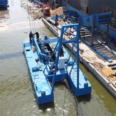 China Sand Pumping Diesel Jet Suction Dredger with Self Propulsion System for sale