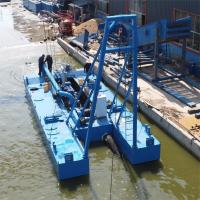 China Sand Pumping Diesel Jet Suction Dredger with Self Propulsion System for sale