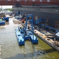 China Diesel Engine Jet Suction Sea Dredger 20m Dredging Depth with Dual Pump for sale