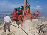China Diesel Amphibious Excavator 400m3h Flow 110kw for River Lake Sand Dredging for sale