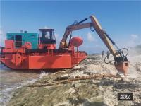 China Diesel Amphibious Excavator 400m3h Flow 110kw for River Lake Sand Dredging for sale