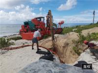 China Amphibious Sand Dredging Machine With 10 Inch Draught Dismantle Structure for sale