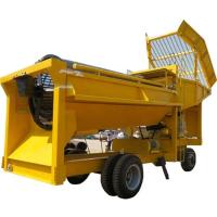 China Trommel Gold Wash Plant 55kw 100-150m³/h with 1000x6000mm Carpet Size for sale