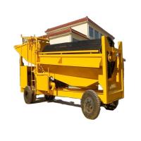 China Trommel Gold Wash Plant 55kw 100-150m³/h with 1000x6000mm Carpet Size for sale