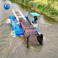China Amphibious Aquatic Weed Harvester 1000mm Cutter Width 4 Layer Anti Rust Marine Paint for sale