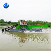China Amphibious Aquatic Weed Harvester 1000mm Cutter Width 4 Layer Anti Rust Marine Paint for sale