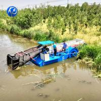China 1 Row Aquatic Weed Harvester Remote Centralized Control CCSB Steel 1000-5000 m² Workload for River Canal Cleaning for sale