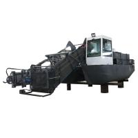 China Gear Drive Aquatic Weed Harvester 24H Continuous Work 4 Layers Anti-Rust Paint Water Cleaning for sale
