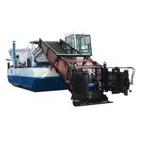 China Gear Drive Aquatic Weed Harvester 24H Continuous Work 4 Layers Anti-Rust Paint Water Cleaning for sale