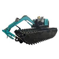 China Diesel Wetland Amphibious Excavator 5 Ton 0.1m3 Bucket Capacity Swamp Machine for sale