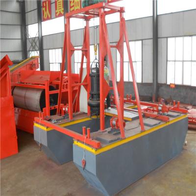 China 800m Discharging Distance Sand Dredging Pontoon 30m Dredging Depth 50cm Draught for sale