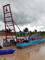 China Diesel Jet Suction Dredger with 100cm Draught 5m Dredging Depth for sale