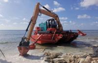 China Self Propulsion Amphibious Dredger for Construction / River Dredging for sale