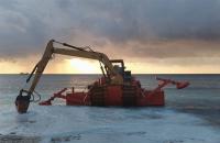 China Self Propulsion Amphibious Dredger for Construction / River Dredging for sale