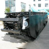 China Multipurpose Amphibious Dredger 15m Dredging Depth 60cm Draught 450m3/h Water Flow for sale