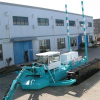 China Customized Amphibious Dredger 30t Weight with 3 Stage Cutter Head for sale