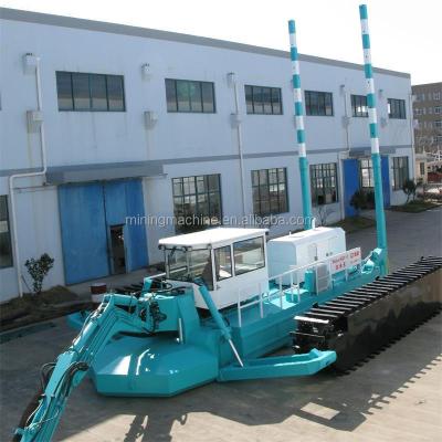 China Customized Amphibious Dredger 30t Weight with 3 Stage Cutter Head for sale