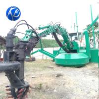 China Sand Dredging Amphibious Dredger with 10m Dredging Depth 500m Discharging Distance for sale