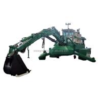 China Shallow Water Work Sites Amphibious Dredger 6m Dredging Depth 100cm Draught for sale