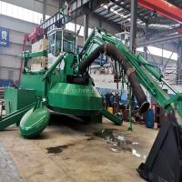 China Shallow Water Work Sites Amphibious Dredger 6m Dredging Depth 100cm Draught for sale