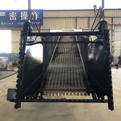 China 52kw Tractor Power Aquatic Weed Harvester 2000mm Working Width River Weed Cleaner for sale