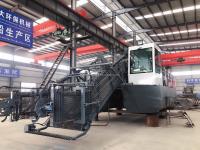 China 52kw Tractor Power Aquatic Weed Harvester 2000mm Working Width River Weed Cleaner for sale