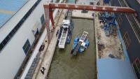 China Automated Aquatic Weed Harvester 0.5m Draft Hydraulic System for Efficient Water Plant Removal for sale