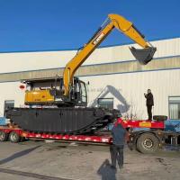 China KEDA XE215S 20t Long Reach Amphibious Excavator 194KW Engine 6.5m Dredging Depth for sale