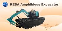 China KEDA XE215S 20t Long Reach Amphibious Excavator 194KW Engine 6.5m Dredging Depth for sale