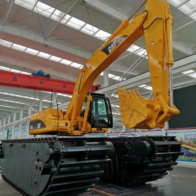 China KEDA 20t Wetland Amphibious Excavator 40 Inch Draught Cutter Suction Dredger for sale