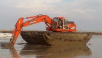 China KEDA 20t Wetland Amphibious Excavator 40 Inch Draught Cutter Suction Dredger for sale