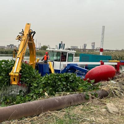 China KEDA 11x3.3x3.1m Amphibious Dredger 25t Self-Propulsion with 6.5m Dredging Depth for sale