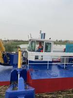 China KEDA 11x3.3x3.1m Amphibious Dredger 25t Self-Propulsion with 6.5m Dredging Depth for sale